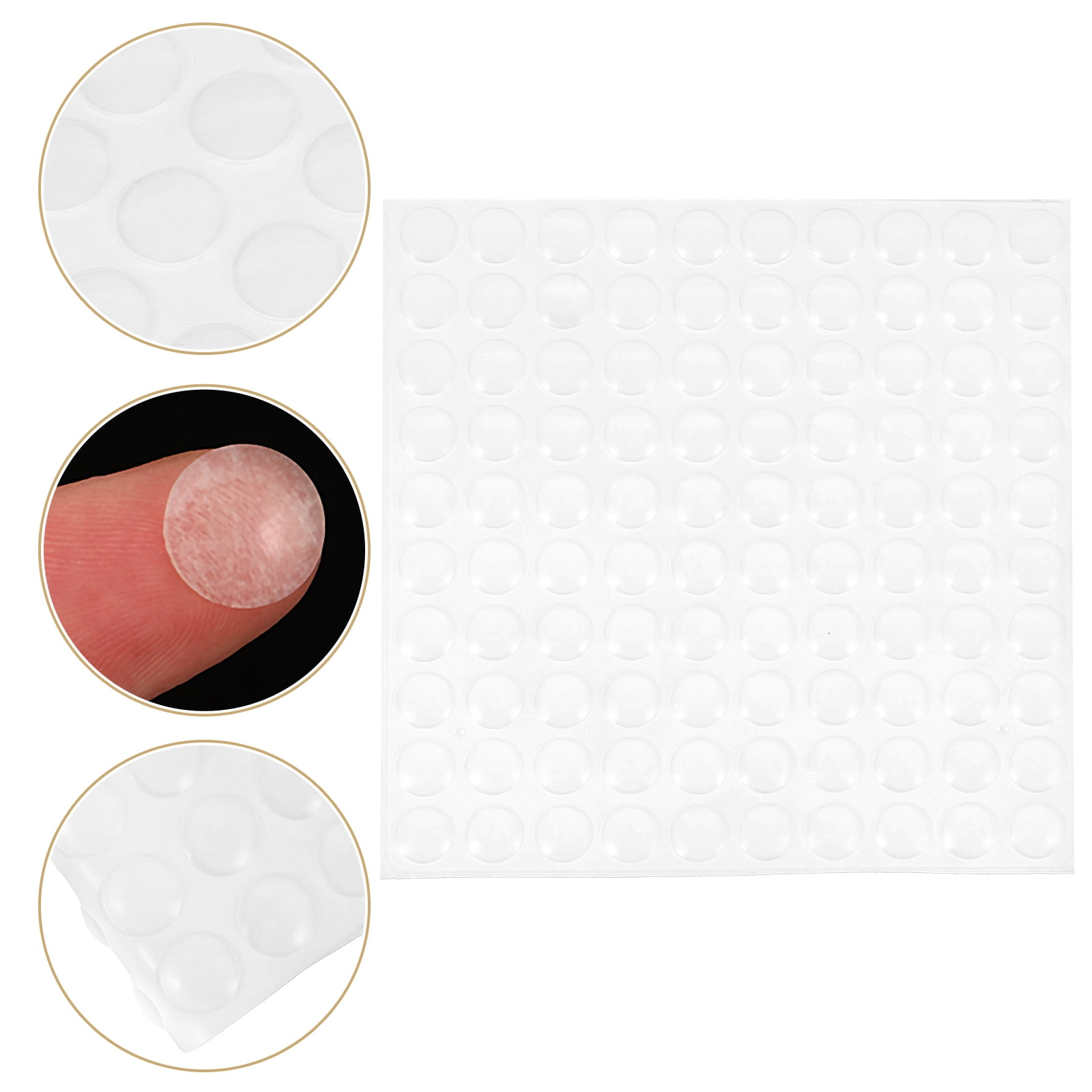 ULTNICE Transparent Bumper Pads 1 Sheet 100Pcs Clear Adhesive Pads for ...