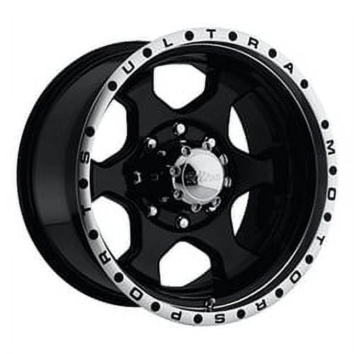 ULTRA 175b rogue 17x8 +19et 130.18mm gloss black diamond cut lip clear ...