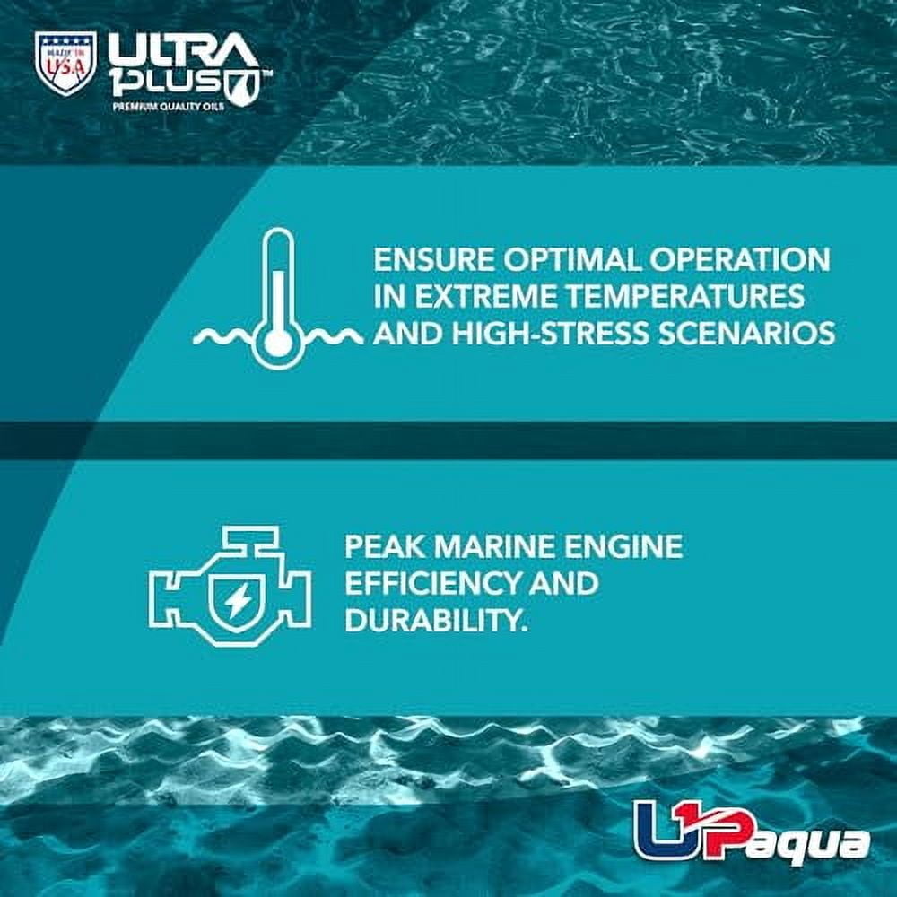 ULTRA 1PLUS U1P- SAE 25W-40 Synthetic Blend 4T Marine Engine Oil NMMA ...