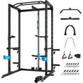 ULTRA FUEGO Power Cage, Multi-Functional Power Rack with J-Hooks, Dip ...