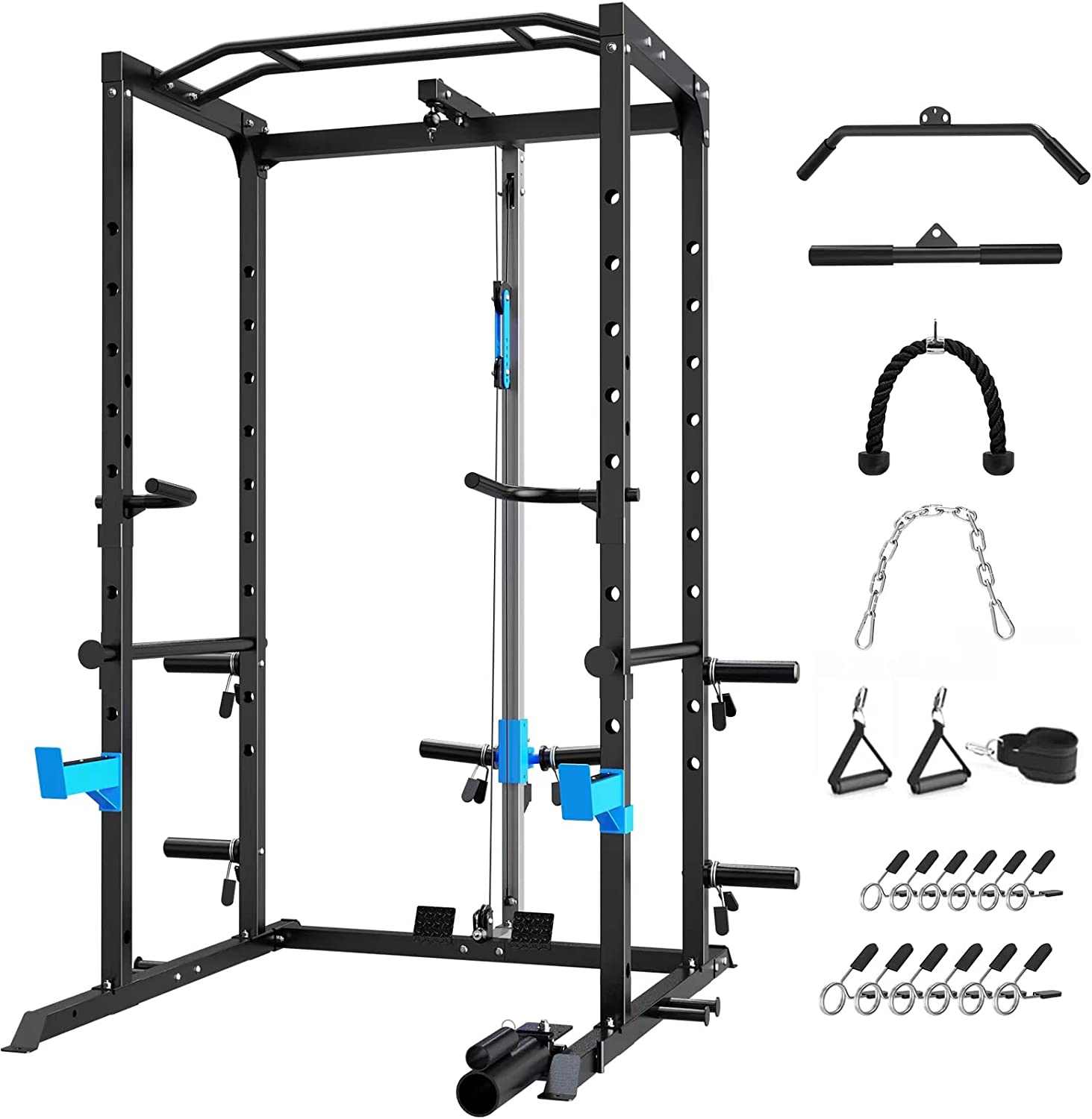 CAP Barbell Multi-Functional Power and Squat Rack with Bar Holder ...