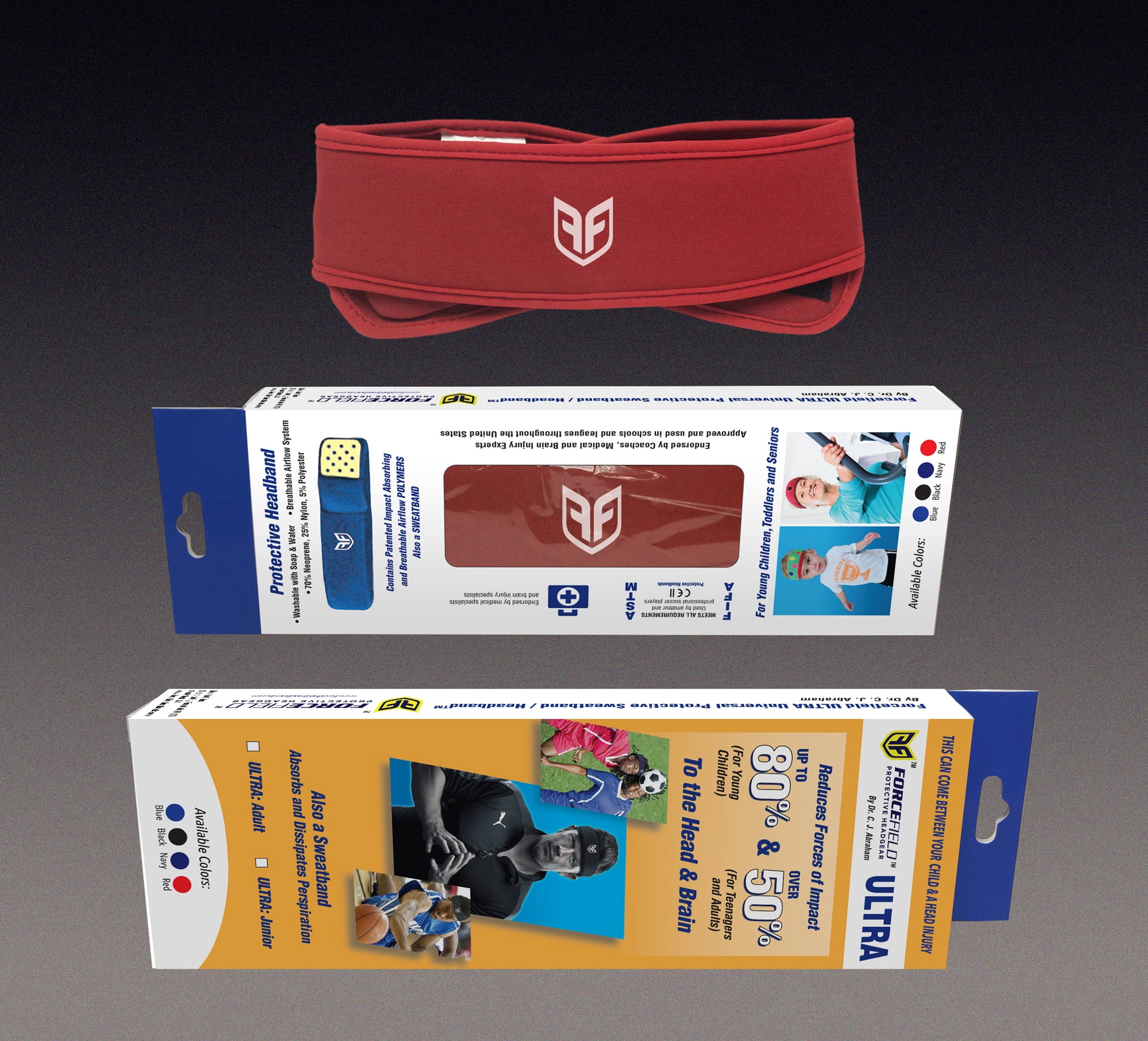 ULTRA Forcefield FF Protective Headgear Sport RED adult - Walmart.com