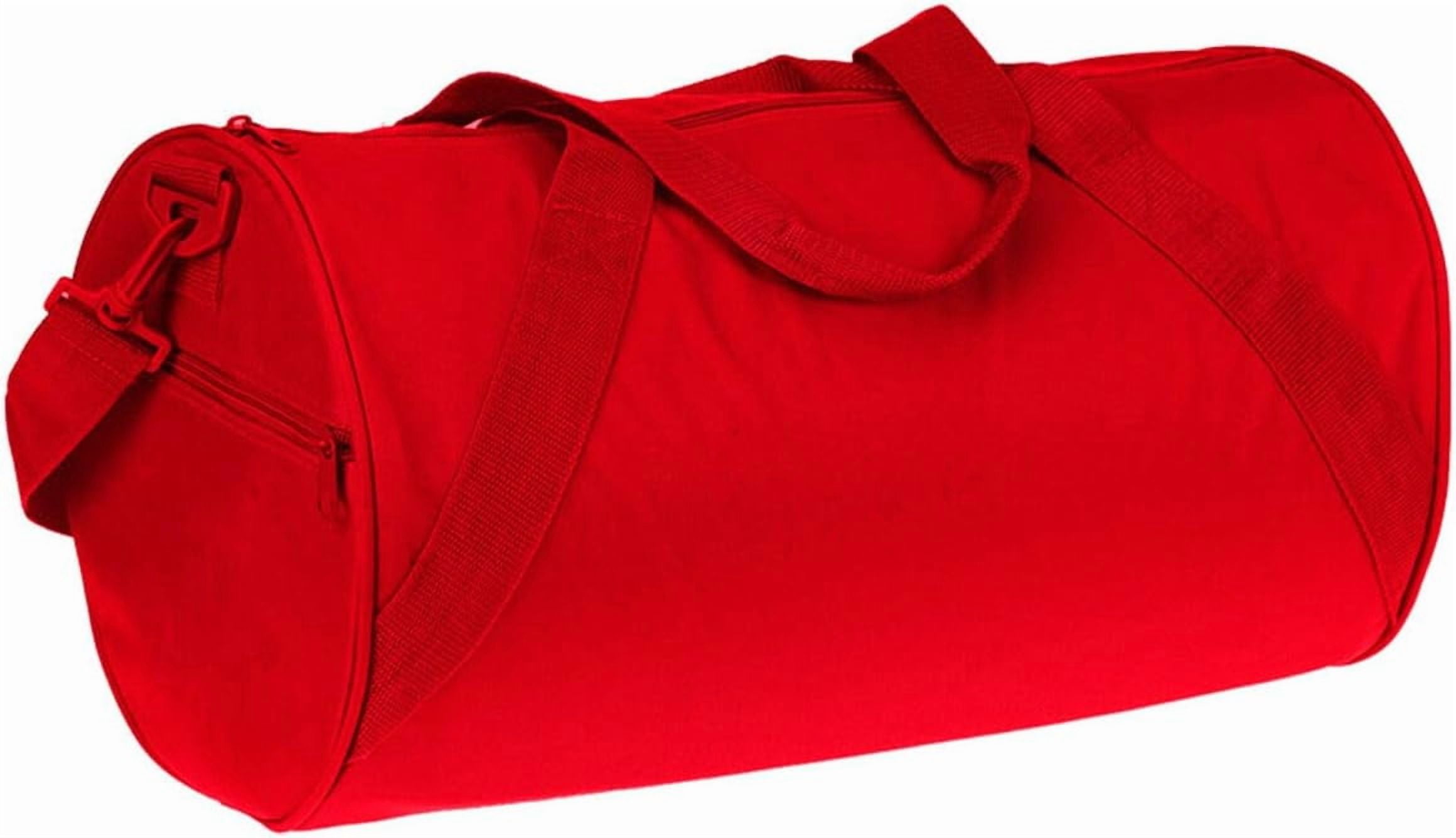 ULTRACLUB - UltraClub Barrel Duffel Bag, Red, One - Walmart.com