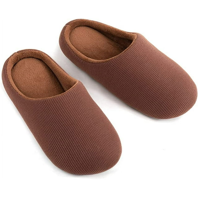 ULTRAIDEAS Men's Lightweight, Breathable Cotton Slippers with Memory ...
