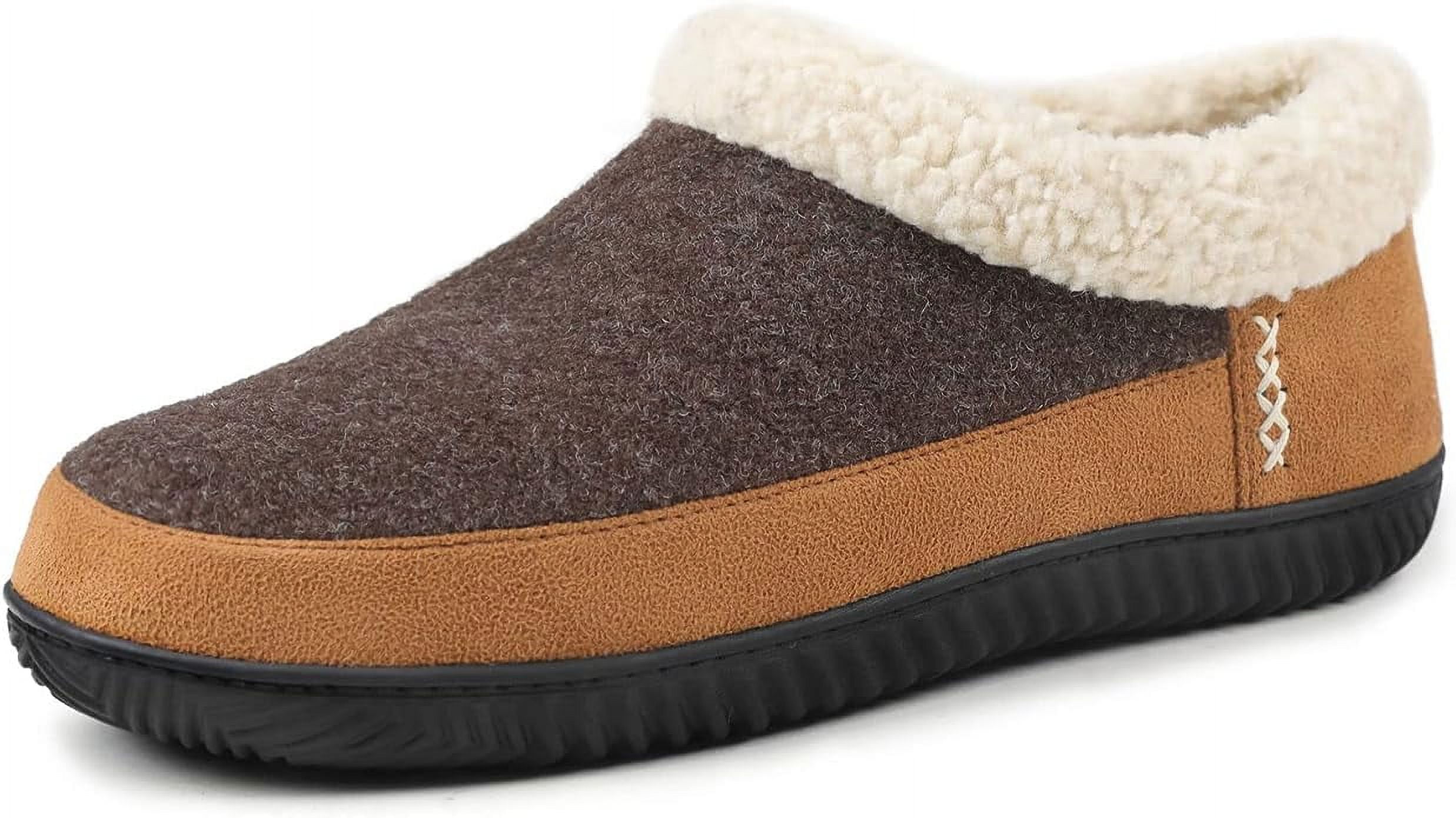 ULTRAIDEAS Mens Moccasin Slippers Warm Suede House Shoes - Walmart.com