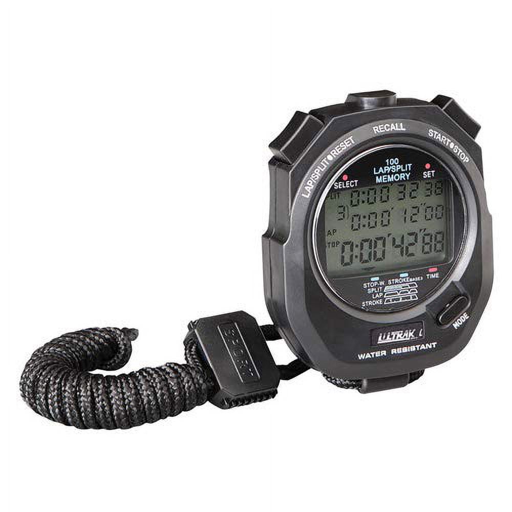 ULTRAK 495 100 Lap Memory Black Professional Stopwatches Continuous Display of Event Time New ...
