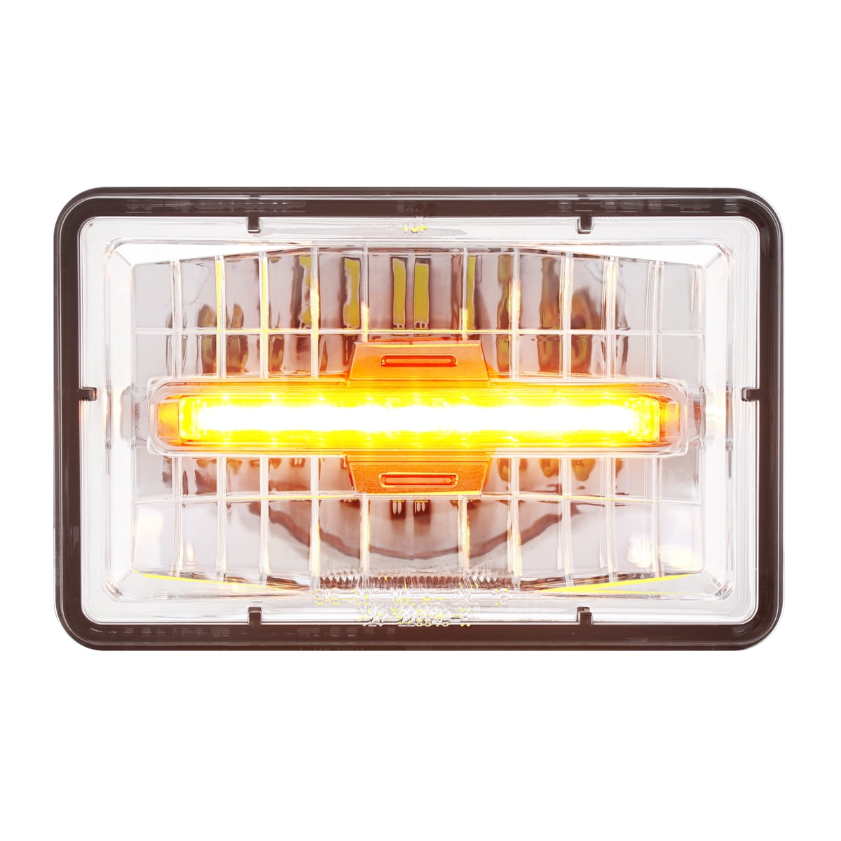 ULTRALIT - 4" X 6" Rectangular LED Headlight With Amber LED Position ...