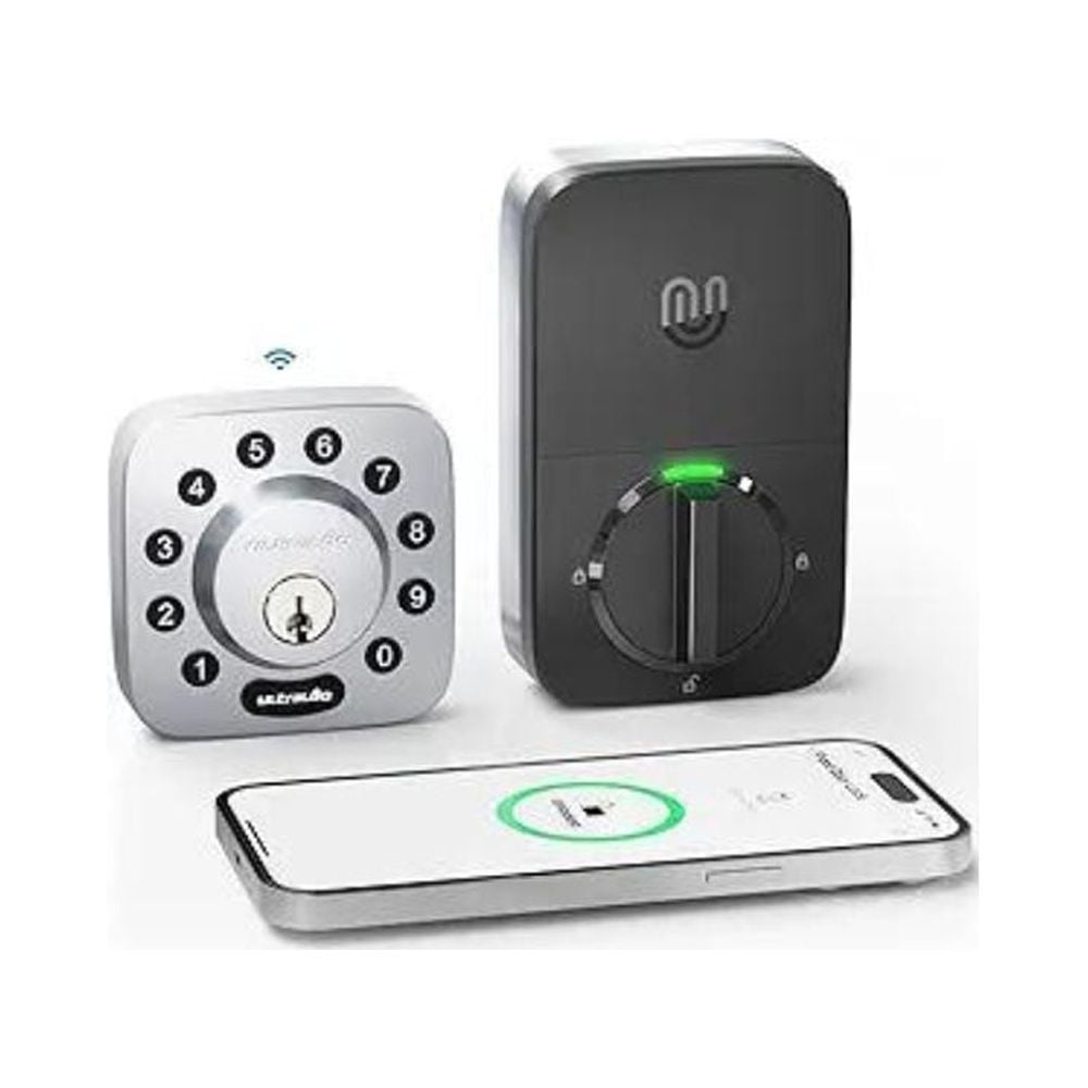 ULTRALOQ Keyless Door Sensor U-Bolt WiFi 7-in-1 Smart Deadbolt Lock ...