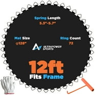 Skywalker Trampolines 12' UV-Protected Jump Mat with 72 V-Rings and ...