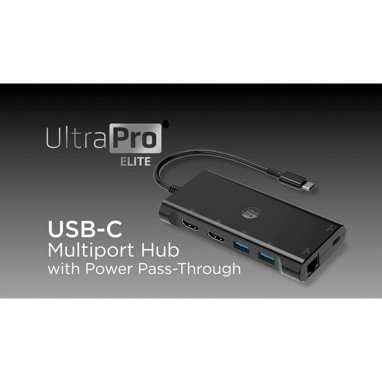 UltraPro Elite Laptop Multiport USB-C Hub with External PC Ports ...