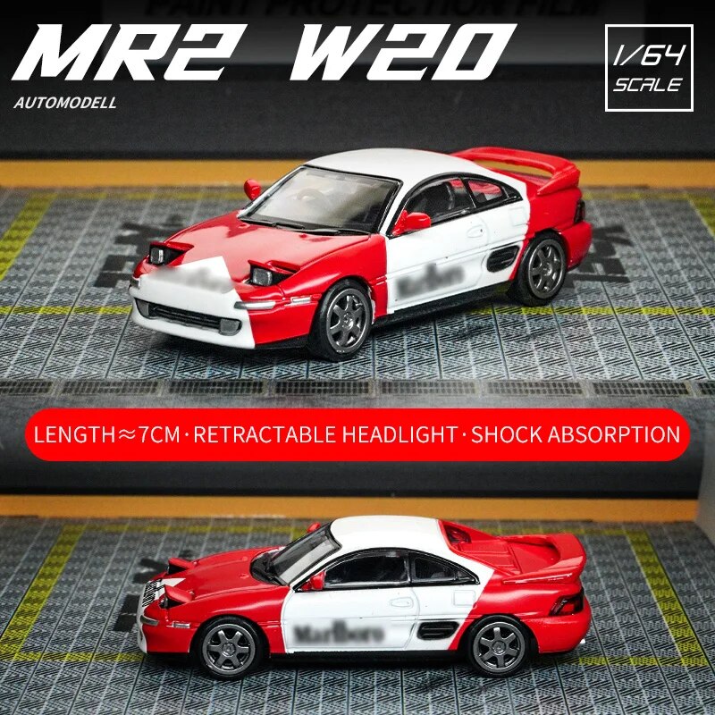 UM 1/64 Toyota MR2W20 Sports Car Alloy Car Model Small Scale Car Model ...