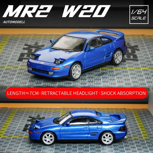 UM 1/64 Toyota MR2W20 Sports Car Alloy Car Model Small Scale Car Model ...