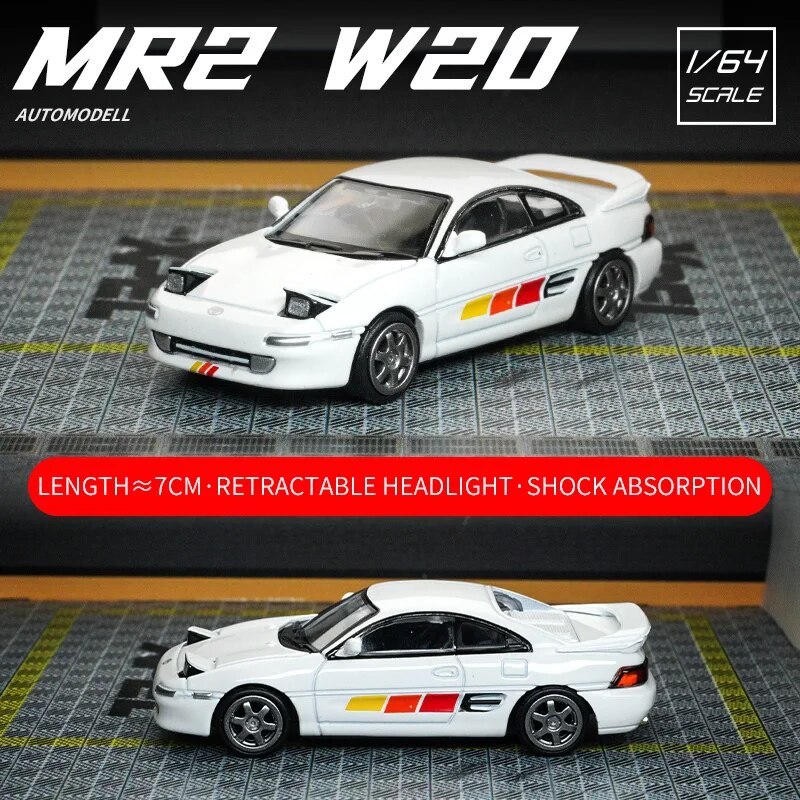 UM 1/64 Toyota MR2W20 Sports Car Alloy Car Model Small Scale Car Model ...