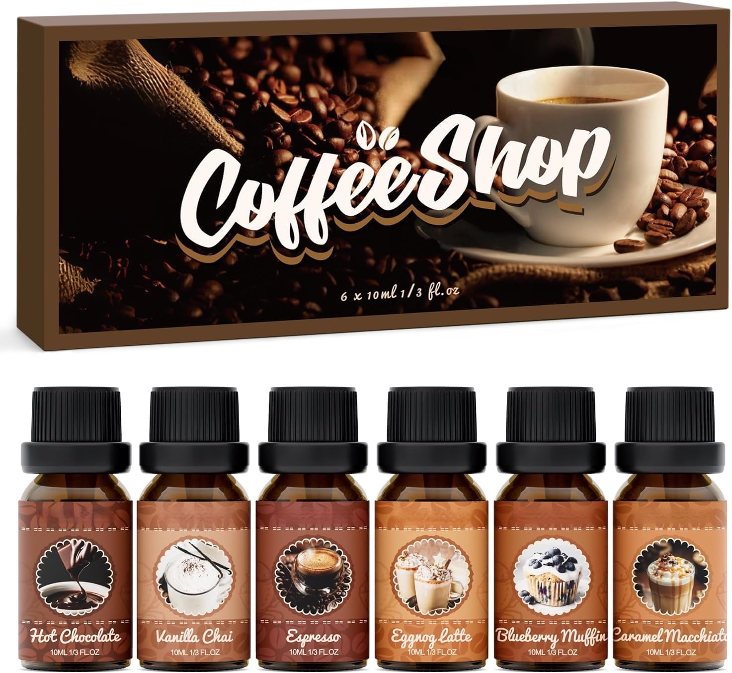 UM Coffee Fragrance Oils Set, Premium Essential Oils for Diffuser ...