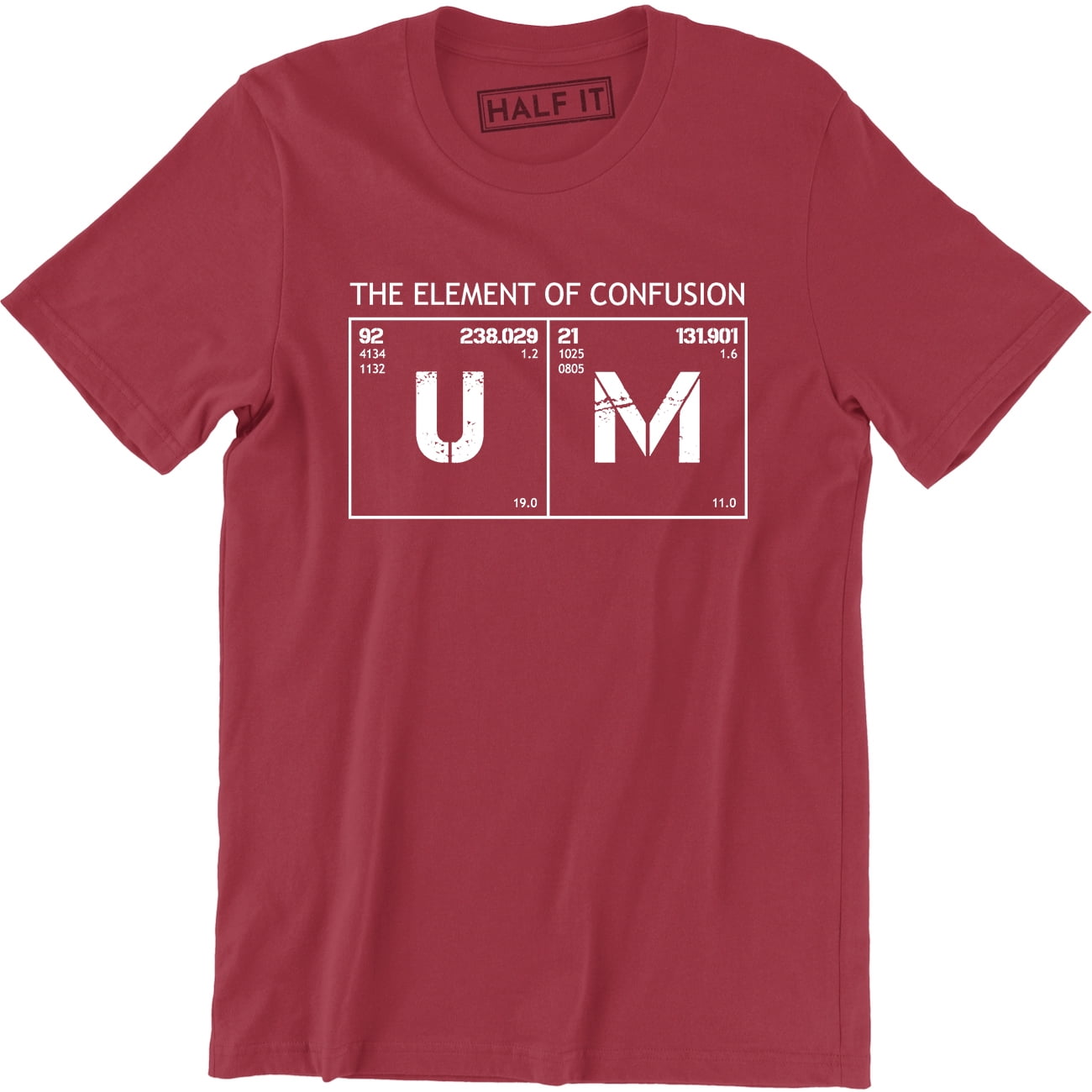 UM The Element Of Confusion Science Geek Periodic Table Men's T-Shirt ...