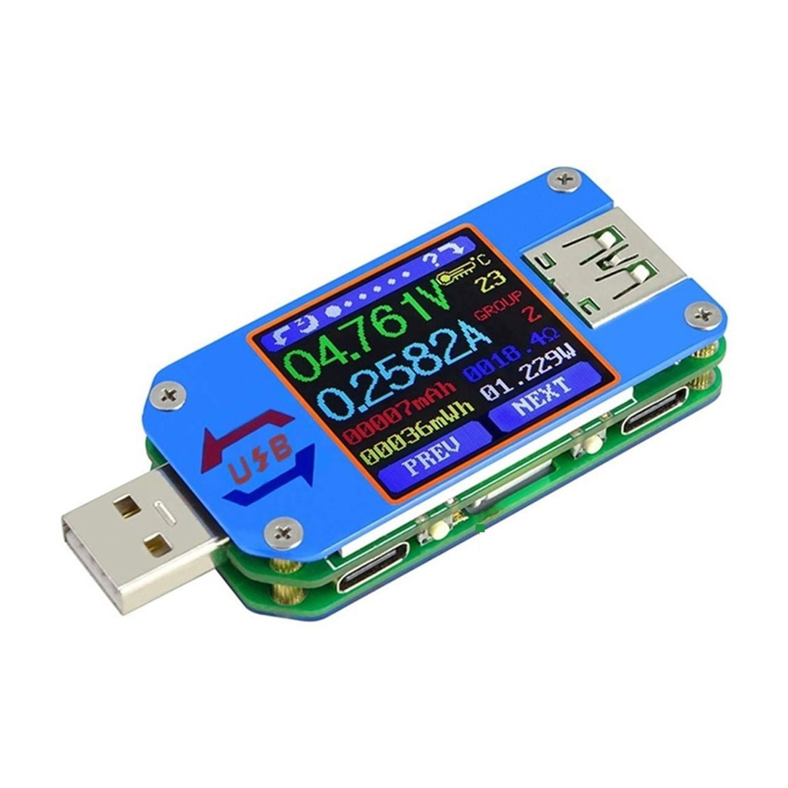 UM25/UM25C USB Tester USB 2.0 Meter Type-C Current Meter USB Power ...