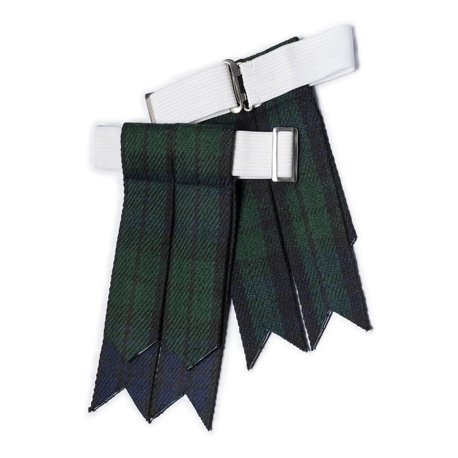 UMAM Kilt Flashes for Men with Heavy Buckle Adjusters, Plain Kilt Hose ...