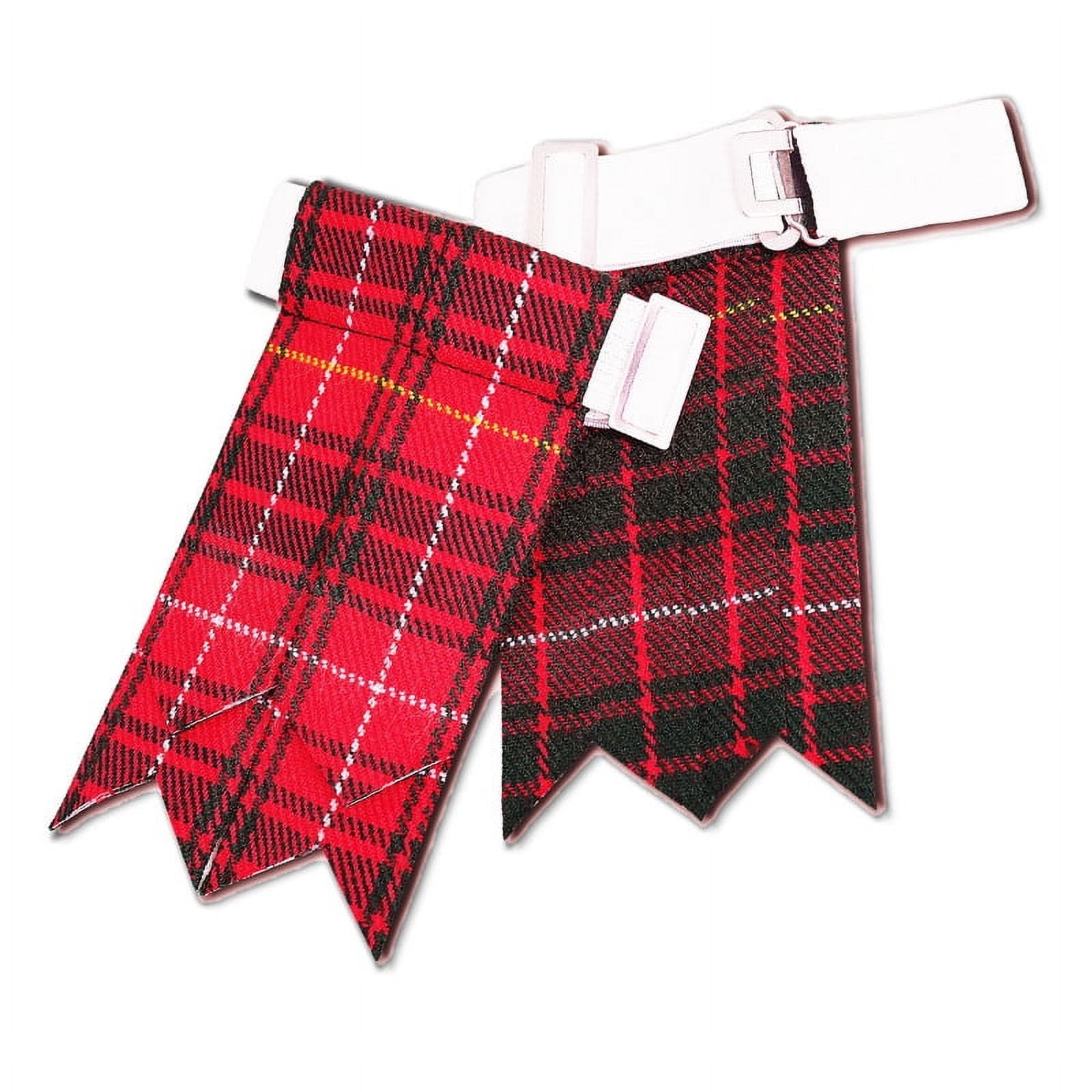 UMAM Kilt Flashes for Men with Heavy Buckle Adjusters,Plain Kilt Hose ...