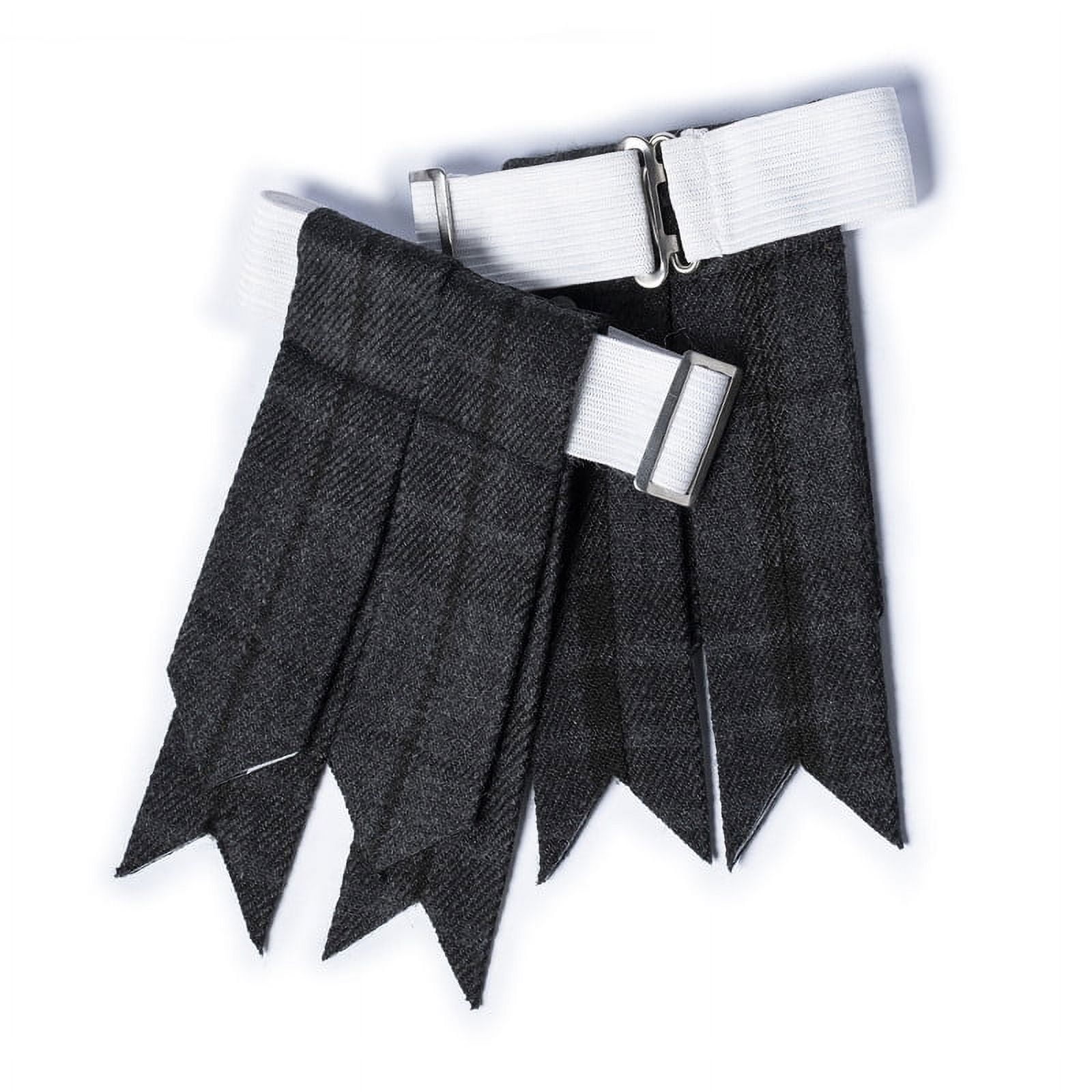 UMAM Kilt Flashes for Men with Heavy Buckle Adjusters, Plain Kilt Hose ...