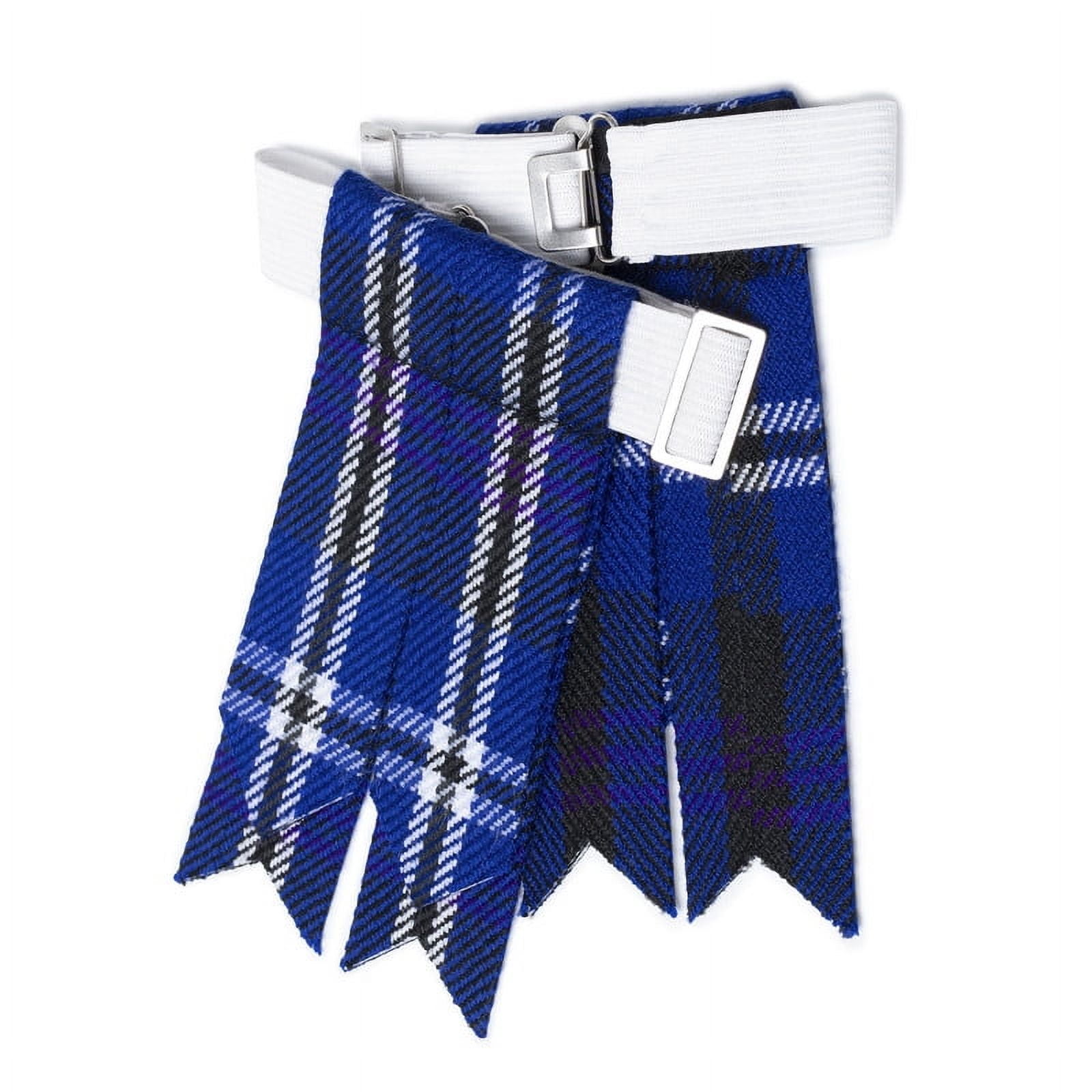 UMAM Kilt Flashes for Men with Heavy Buckle Adjusters, Plain Kilt Hose ...