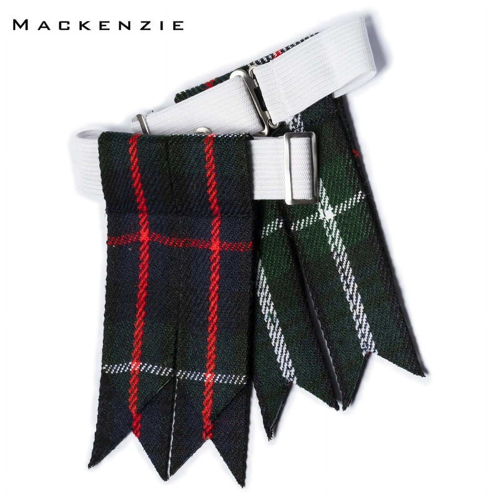 UMAM Kilt Flashes for Men with Heavy Buckle Adjusters, Plain Kilt Hose ...