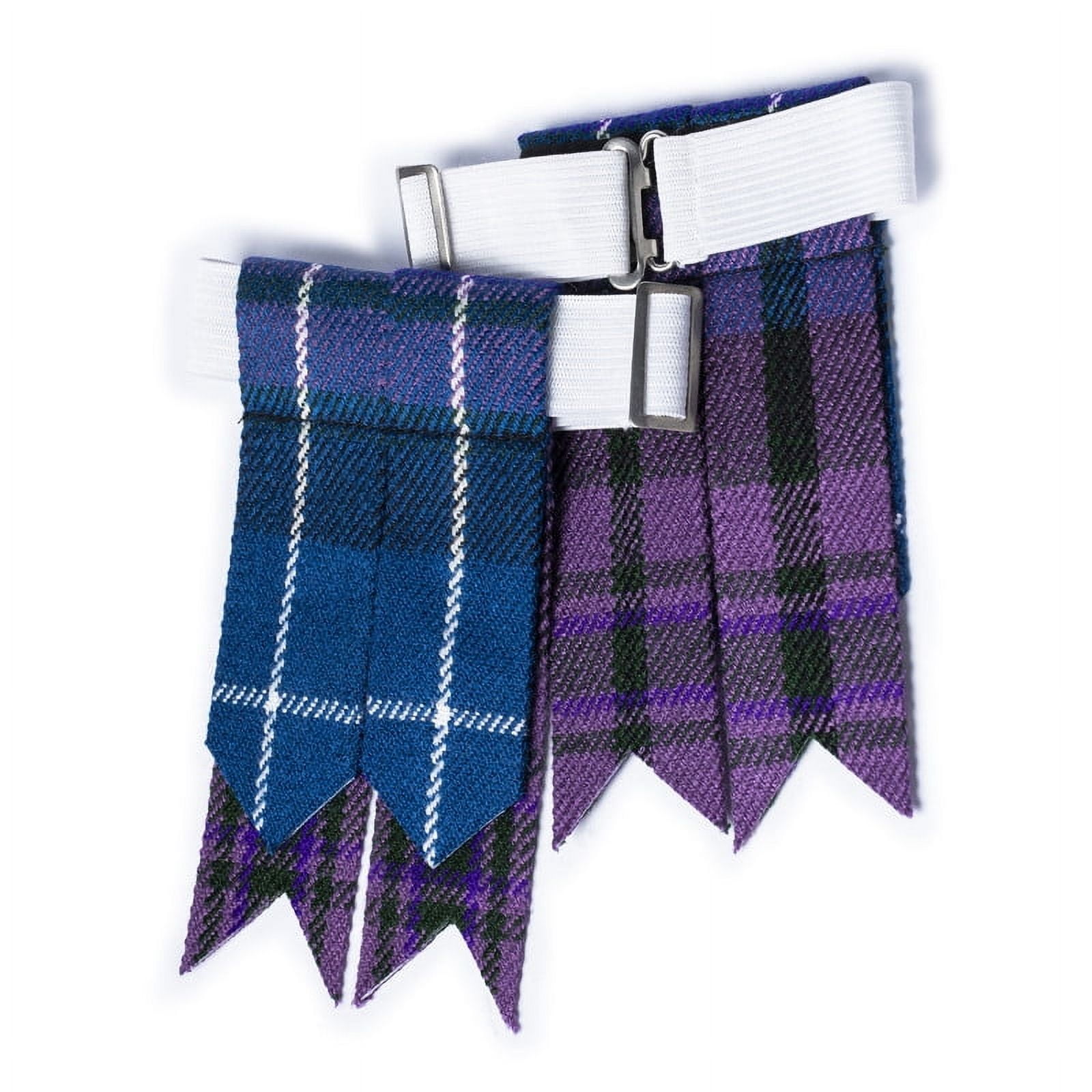 UMAM Kilt Flashes for Men with Heavy Buckle Adjusters, Plain Kilt Hose ...