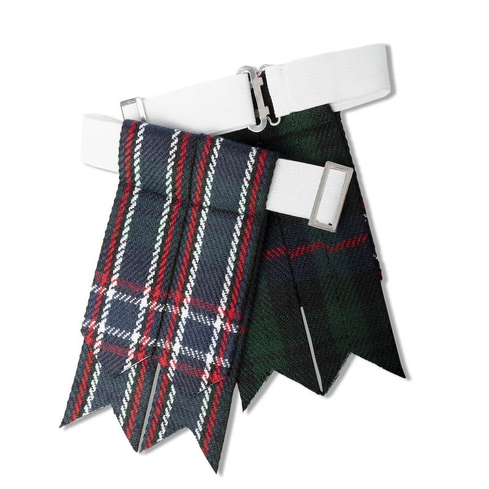 UMAM Kilt Flashes for Men with Heavy Buckle Adjusters, Plain Kilt Hose ...