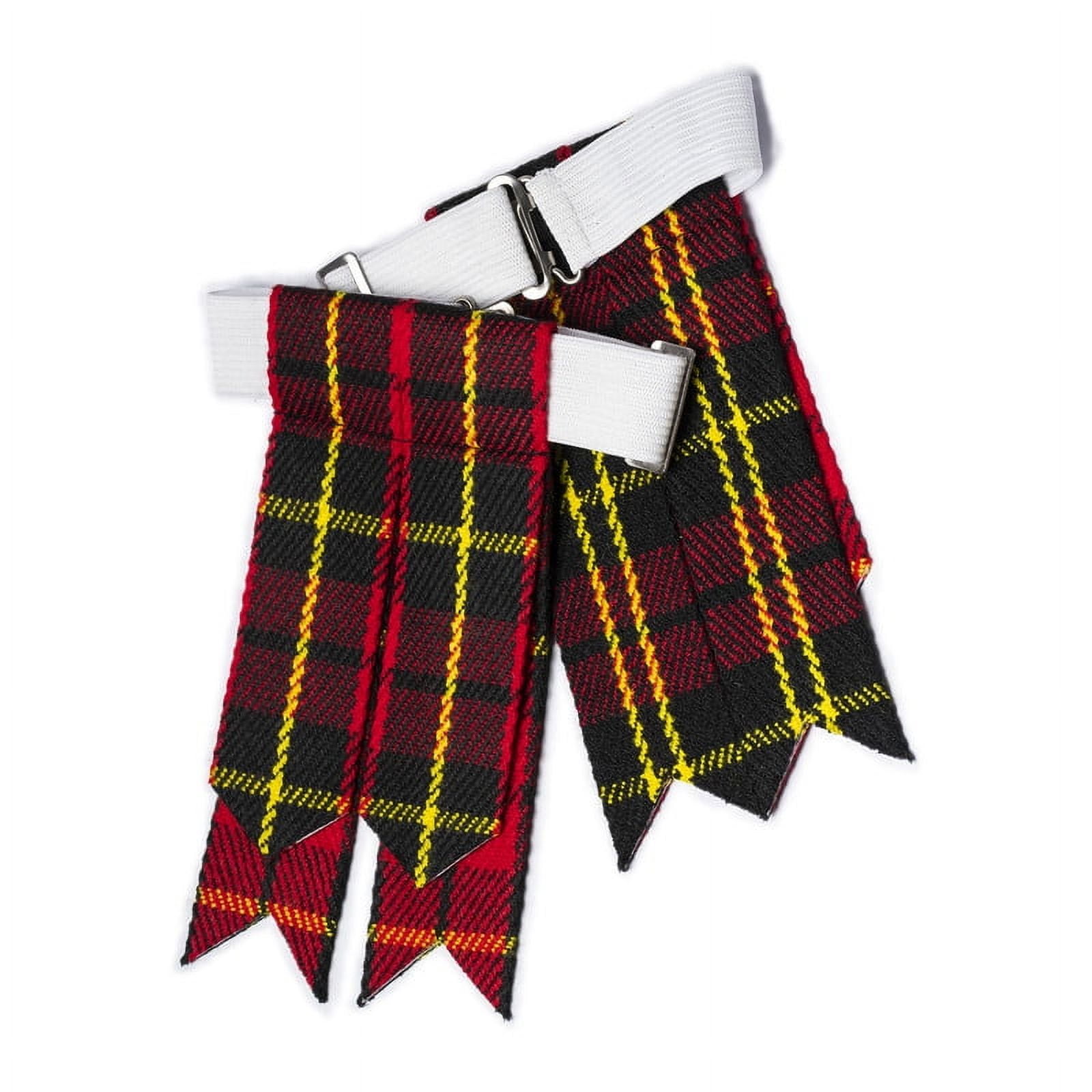 UMAM Kilt Flashes for Men with Heavy Buckle Adjusters, Plain Kilt Hose ...