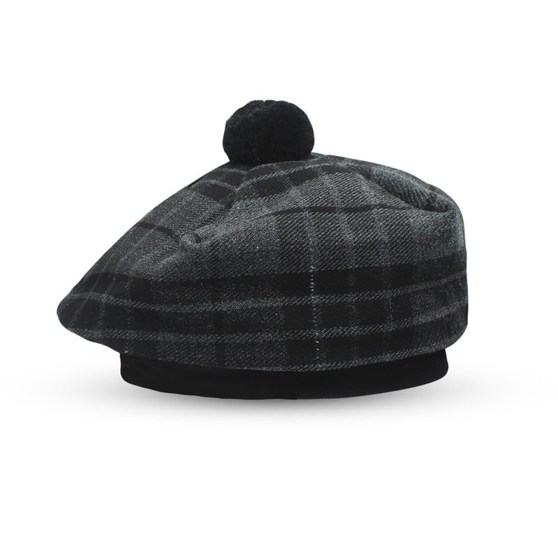 UMAM Scottish Traditional Tam o' Shatner Acrylic Wool Tammy Hat Flat ...