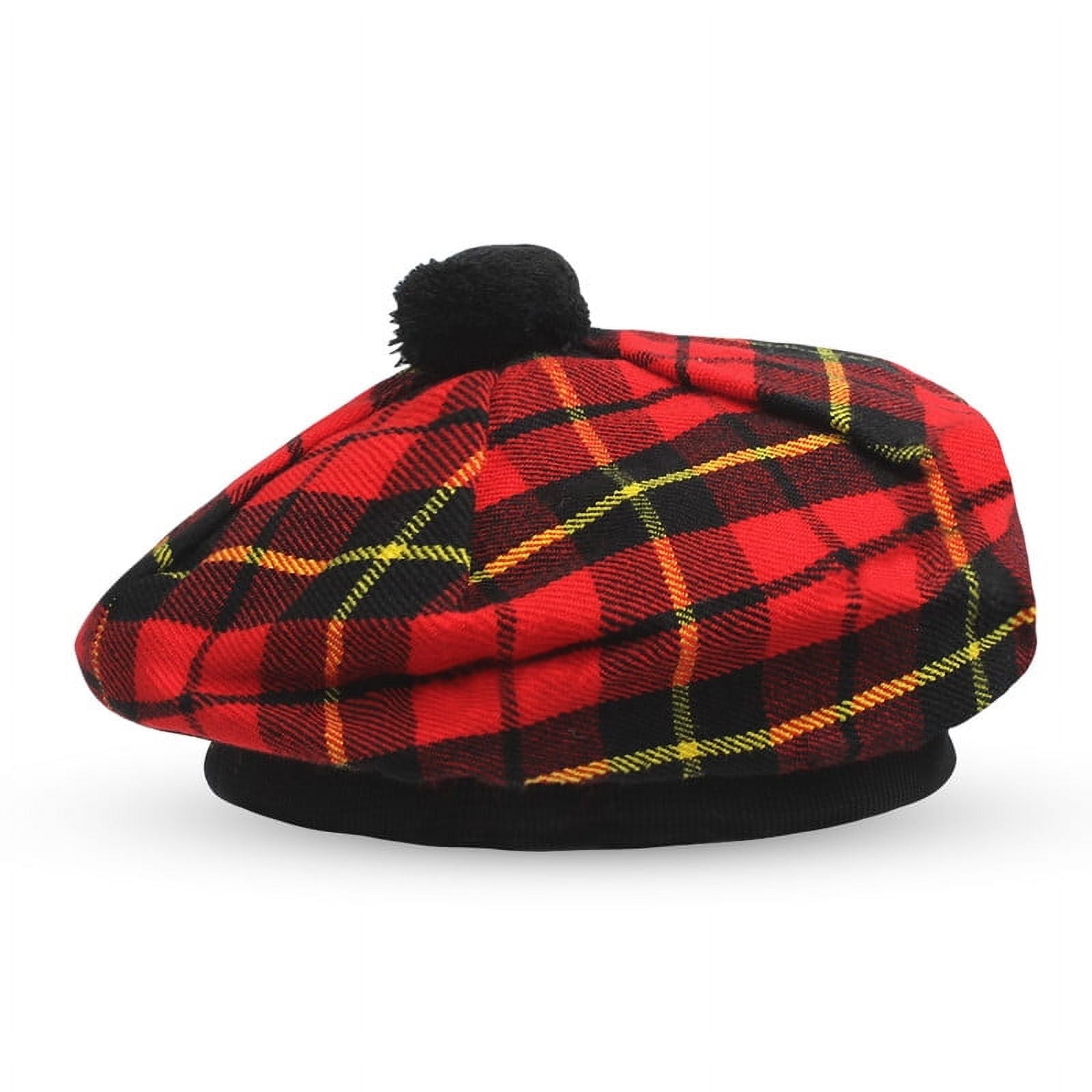 UMAM Scottish Traditional Tam o' Shatner Acrylic Wool Tammy Hat Flat ...