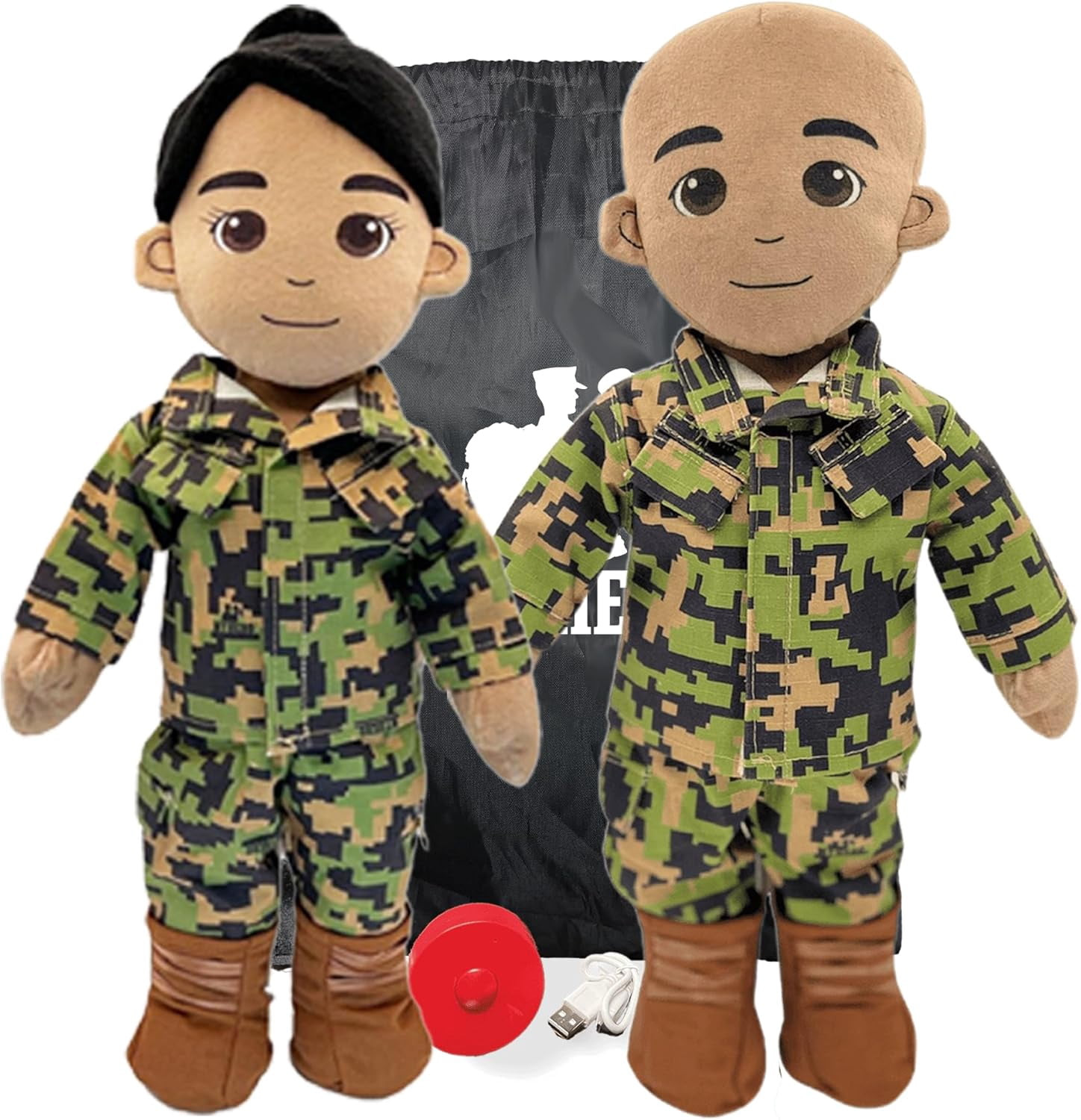 UMBO My Hero Marine Recordable Book Doll – Military Daddy Doll for Kids ...
