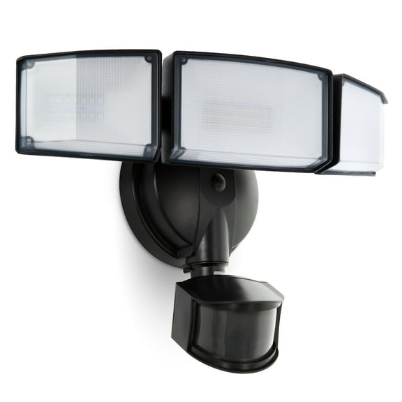 32W 2 Head Motion Sensor Outdoor Lights, 3200LM 6500K LED Security ...