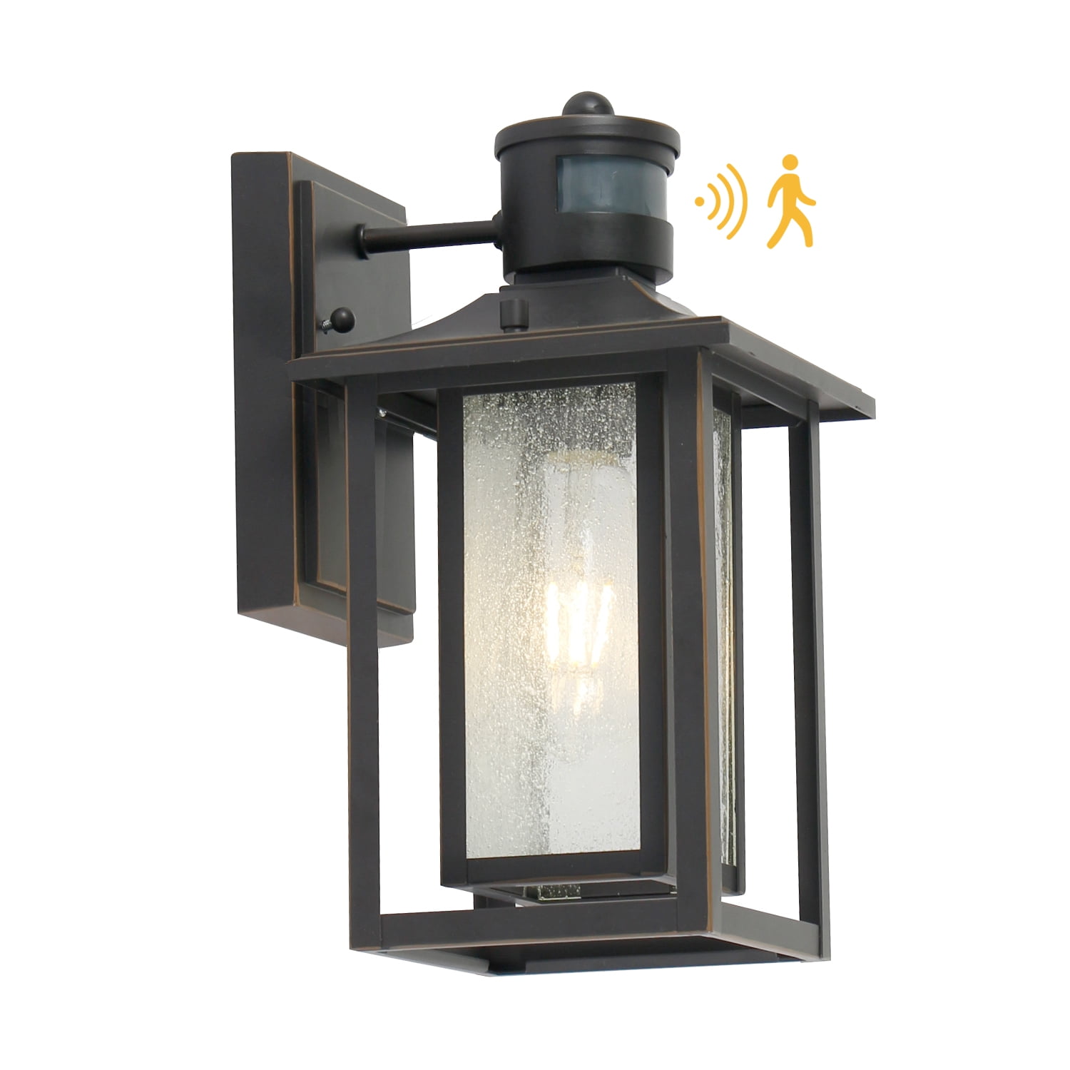 UMEILUCE Motion Sensor LED Outdoor Dusk to Dawn Black Wall Lights ...