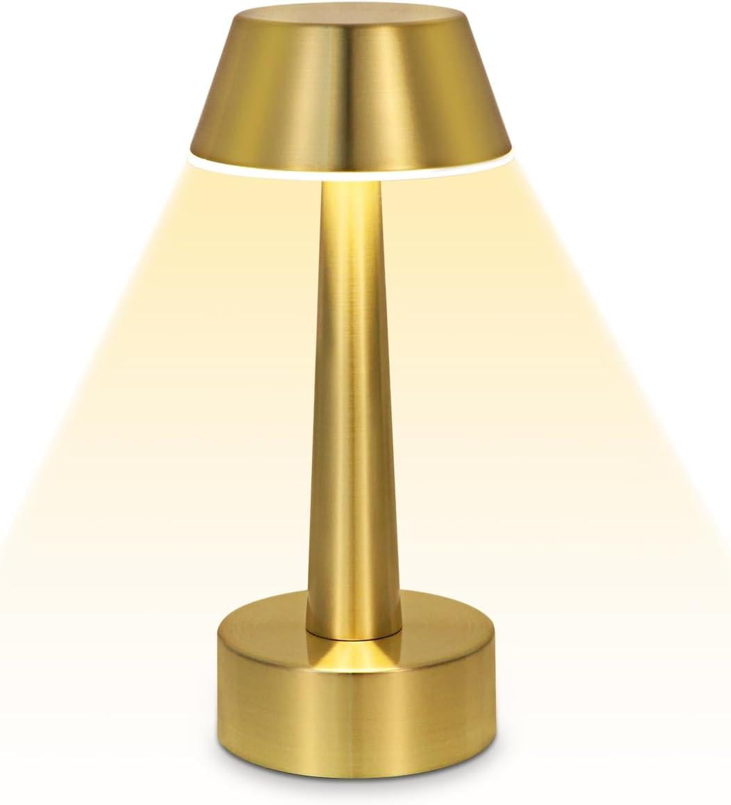 UMEXUS Cordless Small Table Lamp for Bar Restaurant, Rechargeable ...