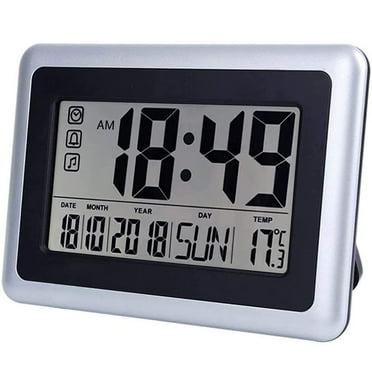 Polaroid Black Desktop Digital Clock with 12/24 Hour Display, Indoor ...