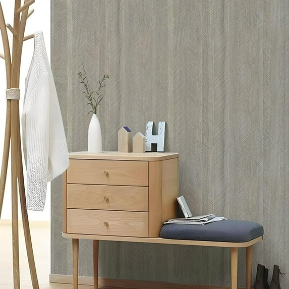 UMIGGEE 15.7-in x 236-in Distressed Wood Plank Wallpaper Peel and Stick ...