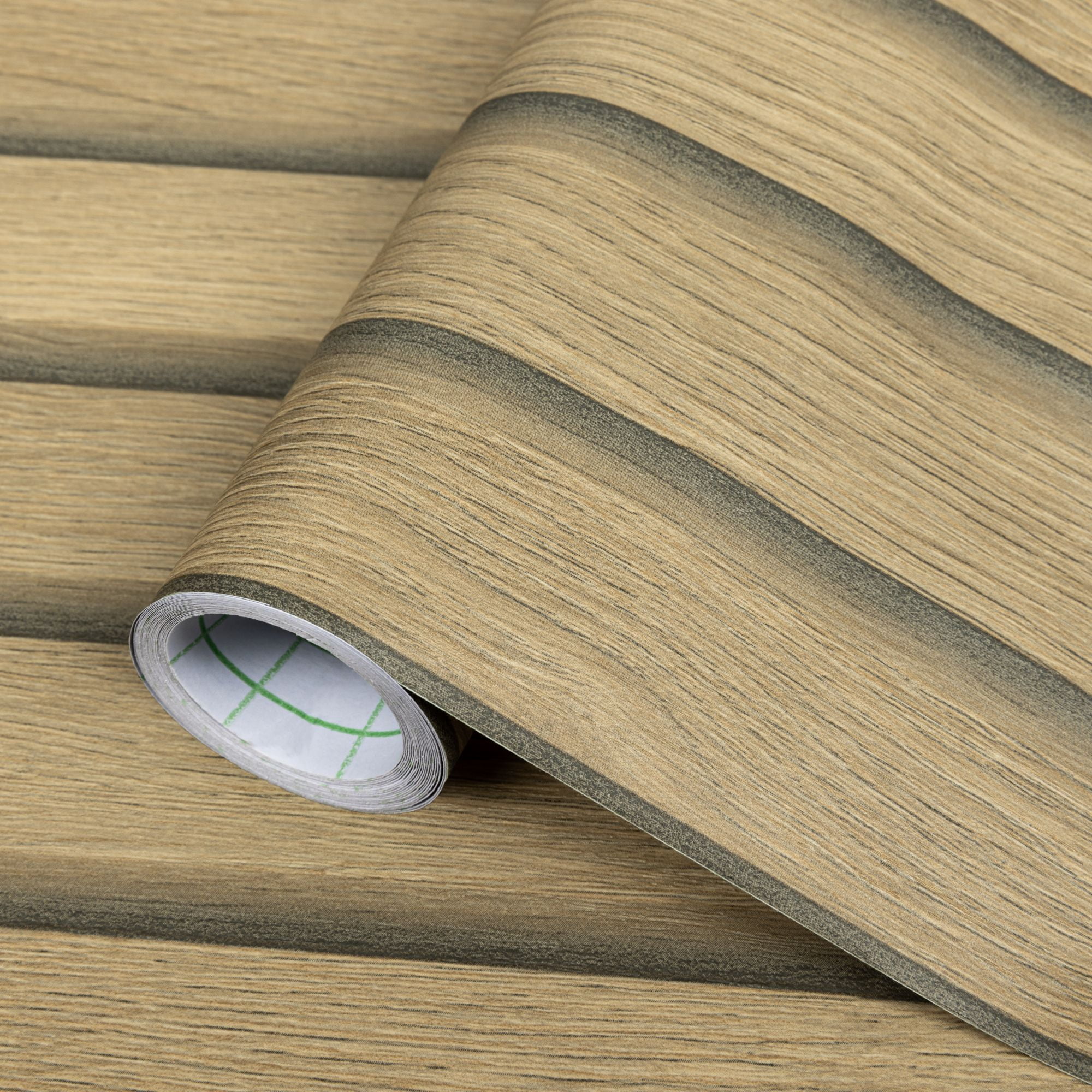 UMIGGEE 17.7 in x 393 in Wood Slat Wallpaper Peel and Stick Brown ...