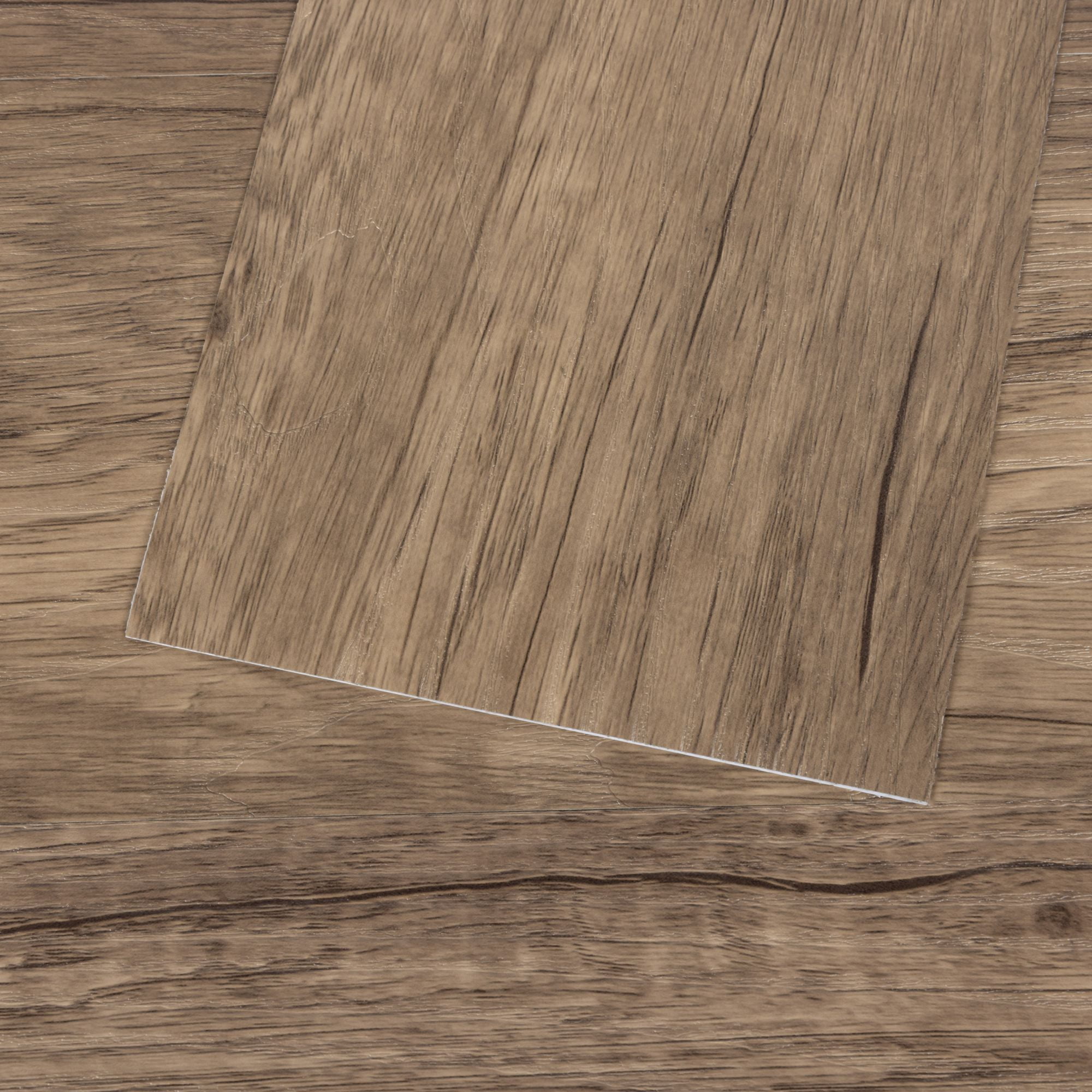 UMIGGEE 35-in x 5.7-in Peel and Stick Flooring Brown Wood Look Floor ...