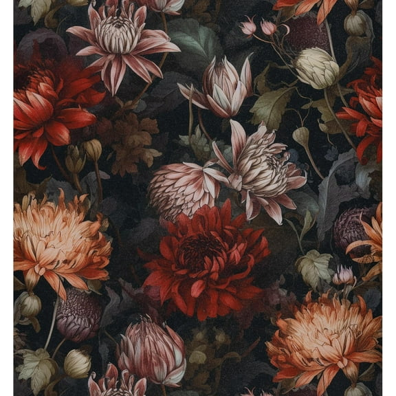 UMIGGEE 17.7-in x 393-in Floral Wallpaper Peel and Stick Flower Wall ...