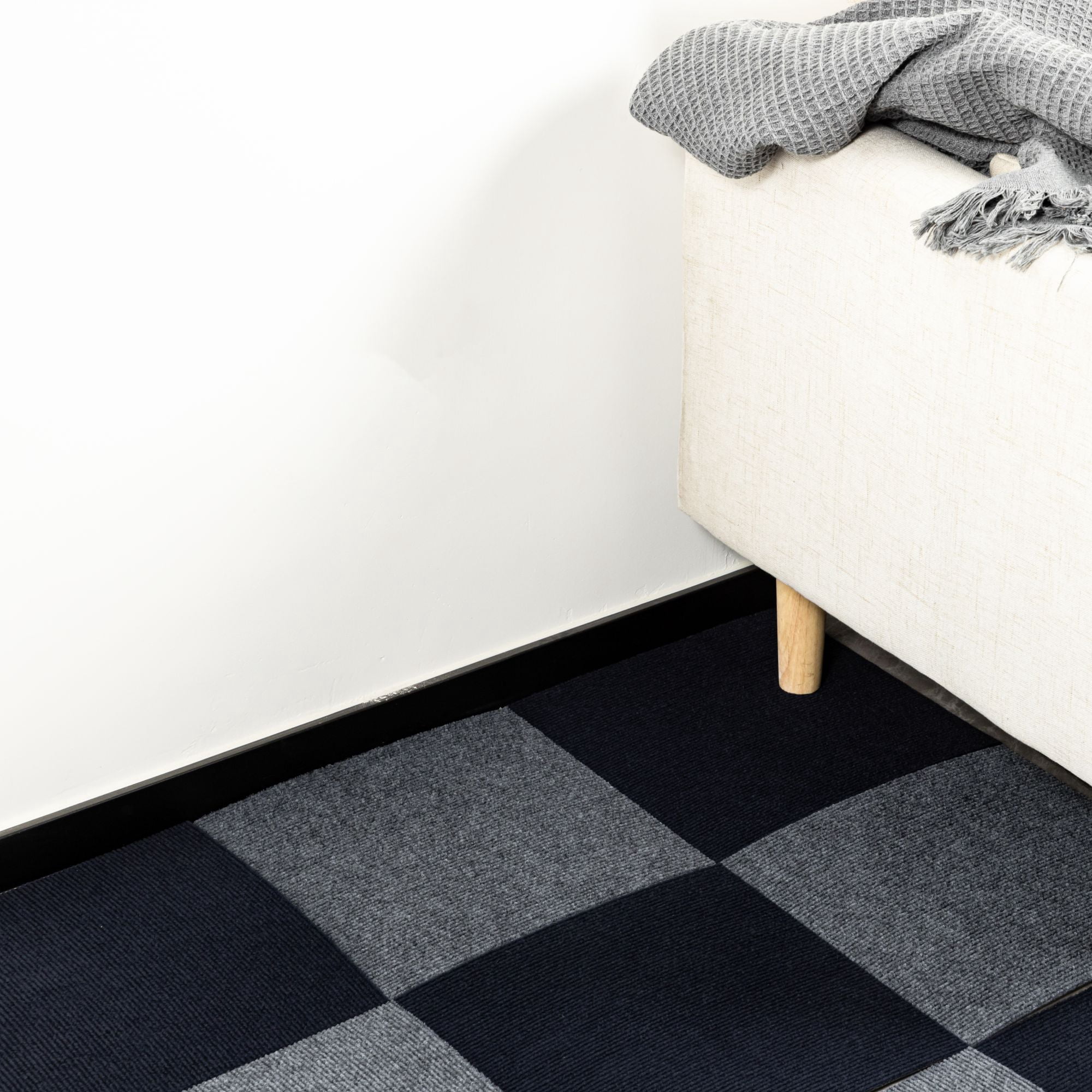 UMIGGEE Peel and Stick Carpet Tiles 12" x 12" Navy Blue Self-Adhesive ...