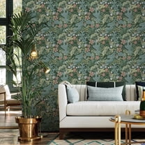 Vintage Floral Blooms Peel and Stick Wallpaper - Walmart.com