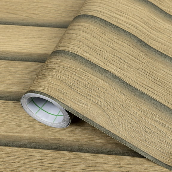 2 Rolls 15.7 in X 118 in Wood Panel for Wall Paper Peel and Stick ...