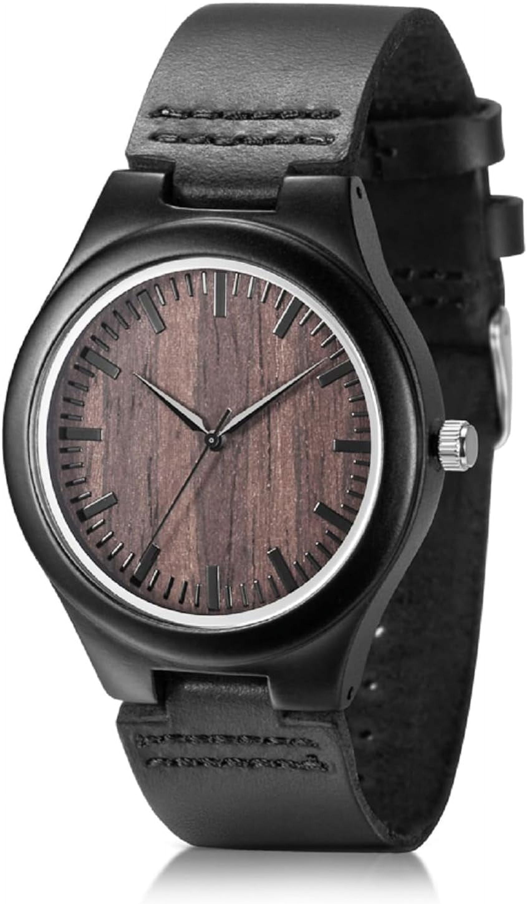 UMIPHIMAT Engraved Wooden Watches for Men - Customized Wood Wrist ...