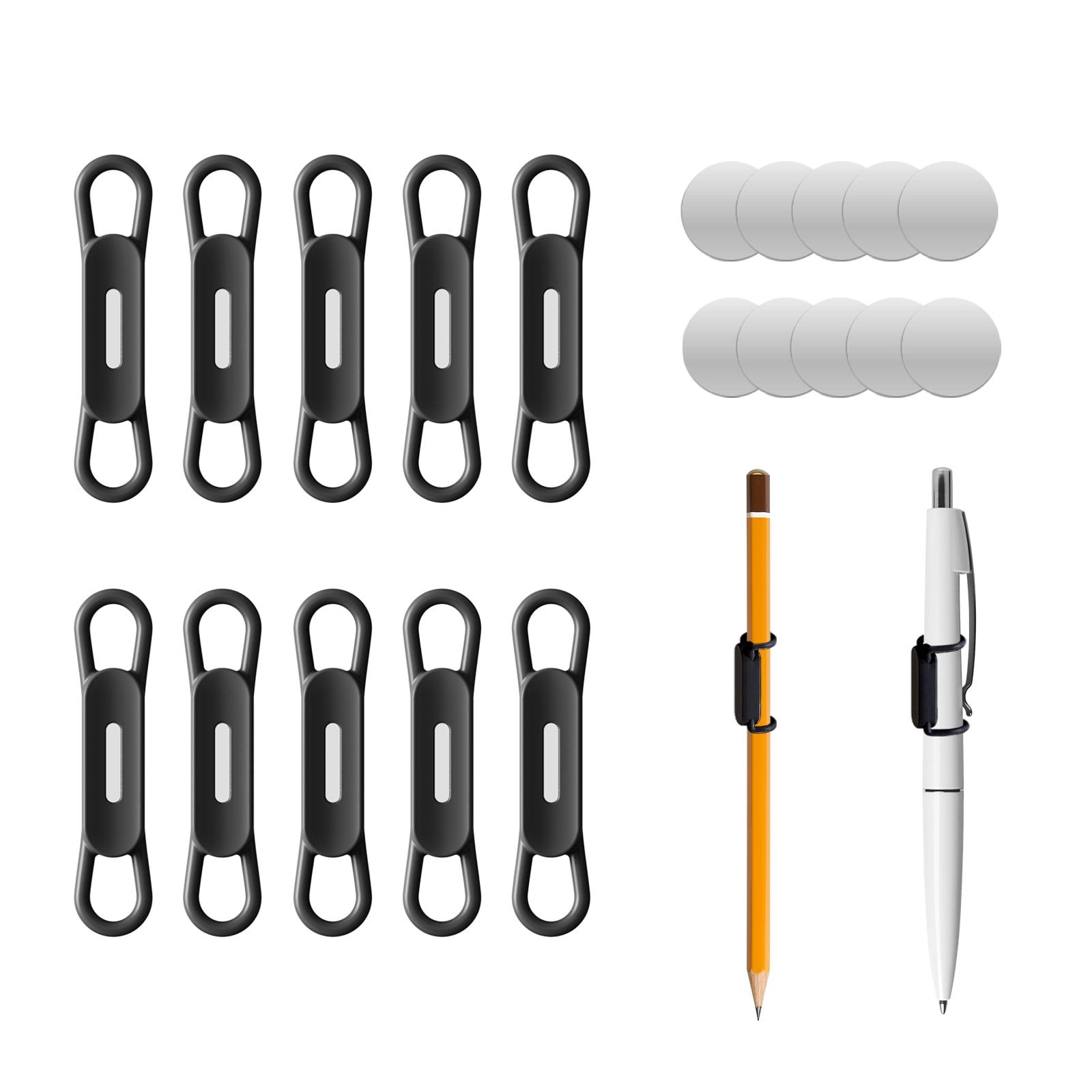 UMUST 10pcs Magnetic Silicone Pen Holder, Pen Cap Clip Pen Holder ...