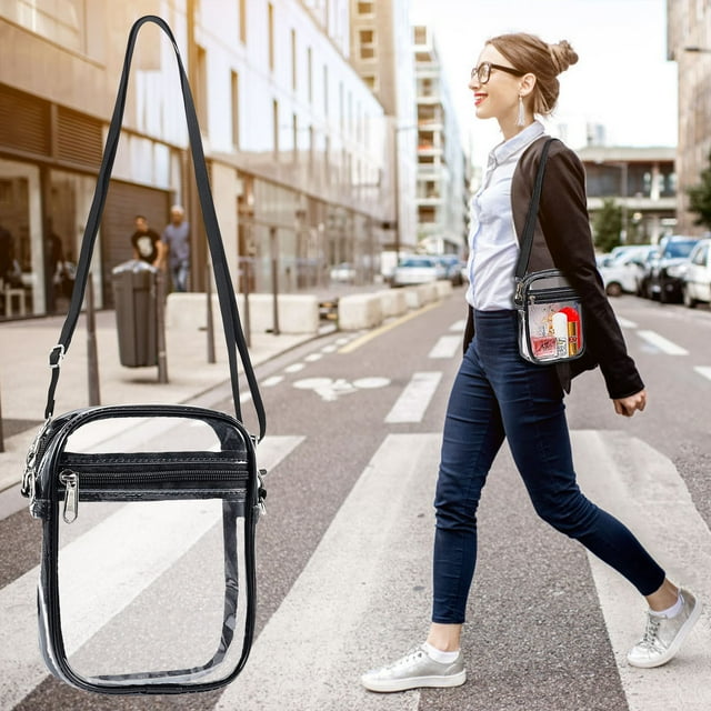 UMfun Clear Bag Stadium Approved, Clear Crossbody Bag Purse Bag For ...