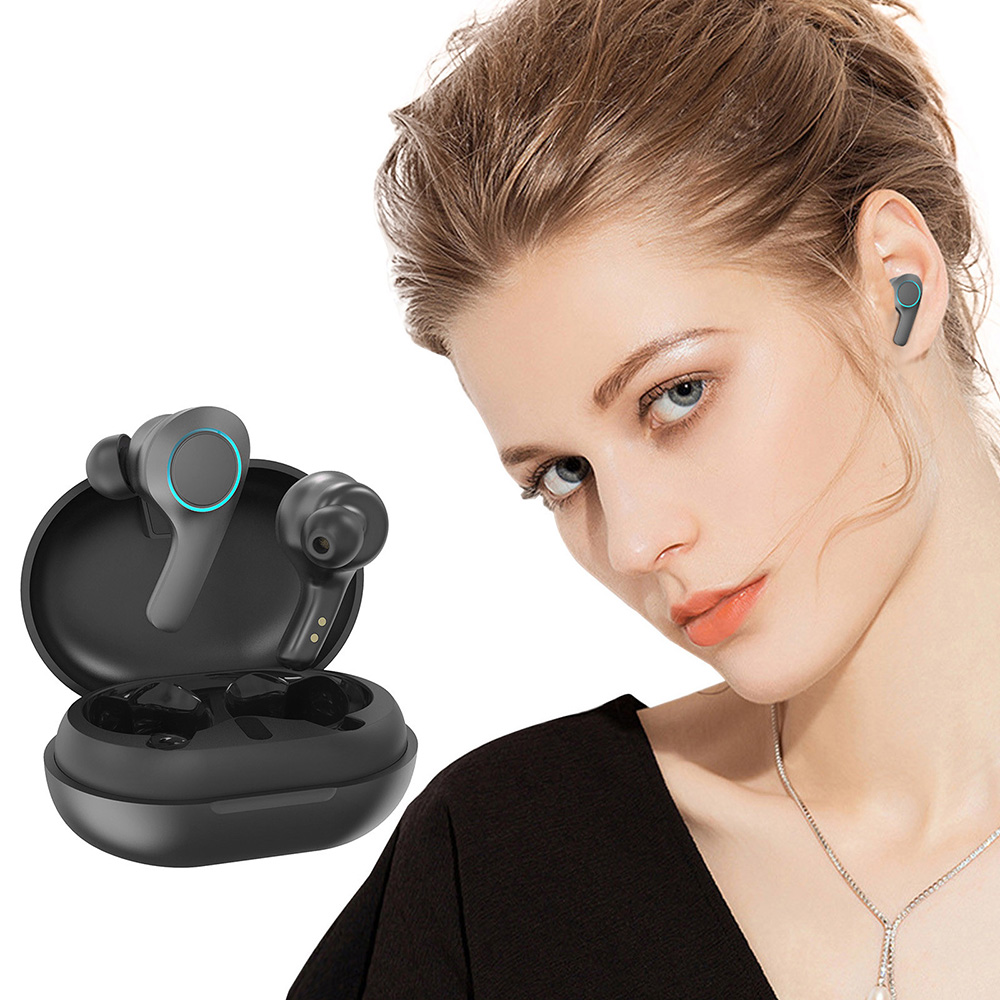 UMfun Touch-Control Wireless Bluetooth Earphones TWS-Headphones Stereo ...