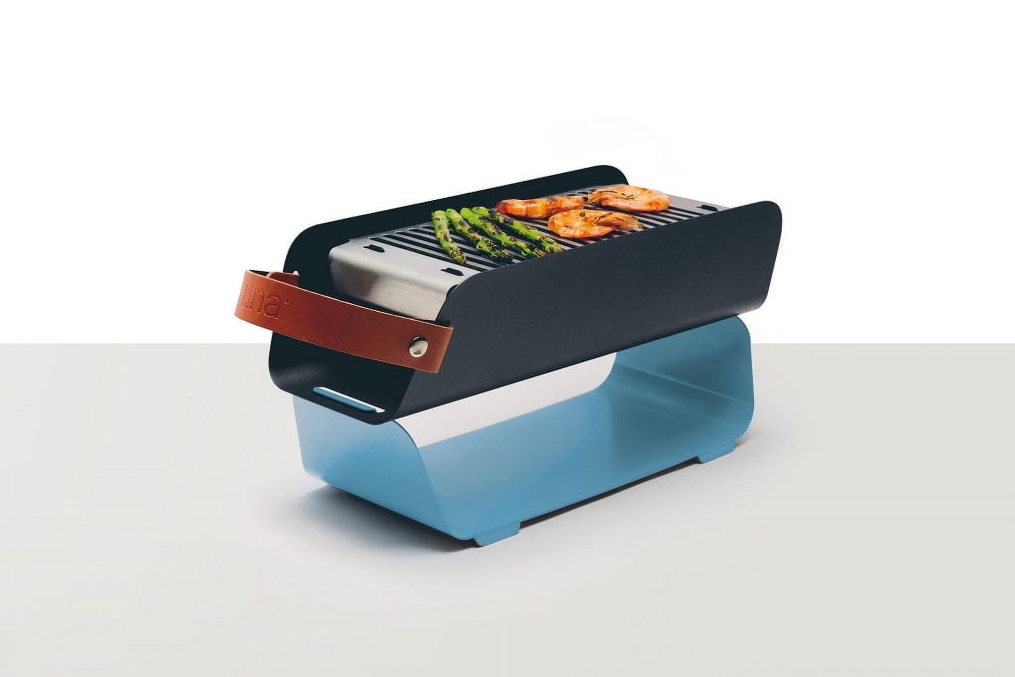UNA Portable Table-top Charcoal Grill - Pastel Blue - Walmart.com