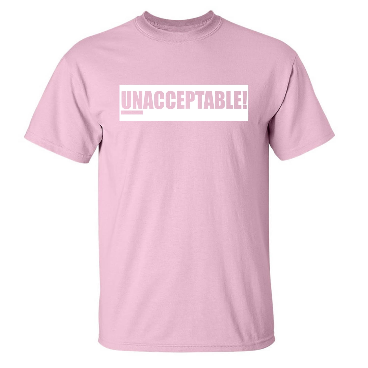UNACCEPTABLE (white) Adult Short Sleeve T-shirt - Walmart.com