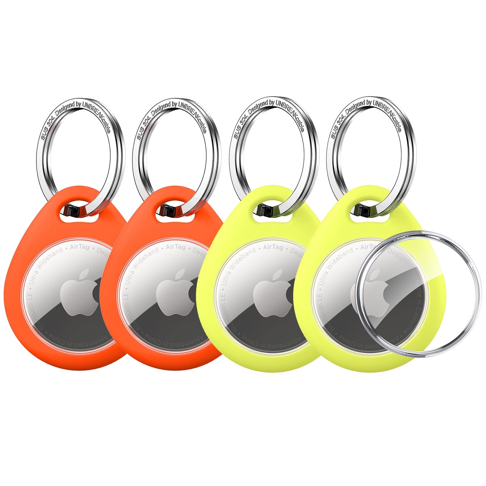 UNBREAKcable AirTag Holder for Apple - 4 Pack Air Tag Case [Fit Tightly ...