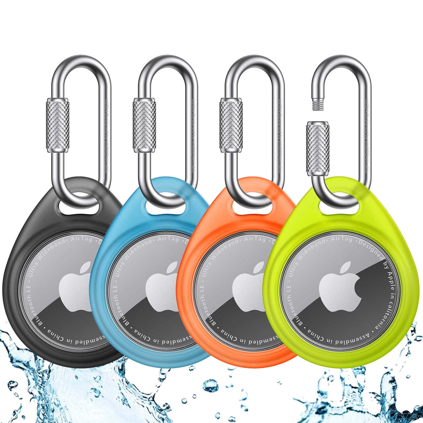 UNBREAKcable AirTag Holder for Apple - 4 Pack Air Tag Case ...